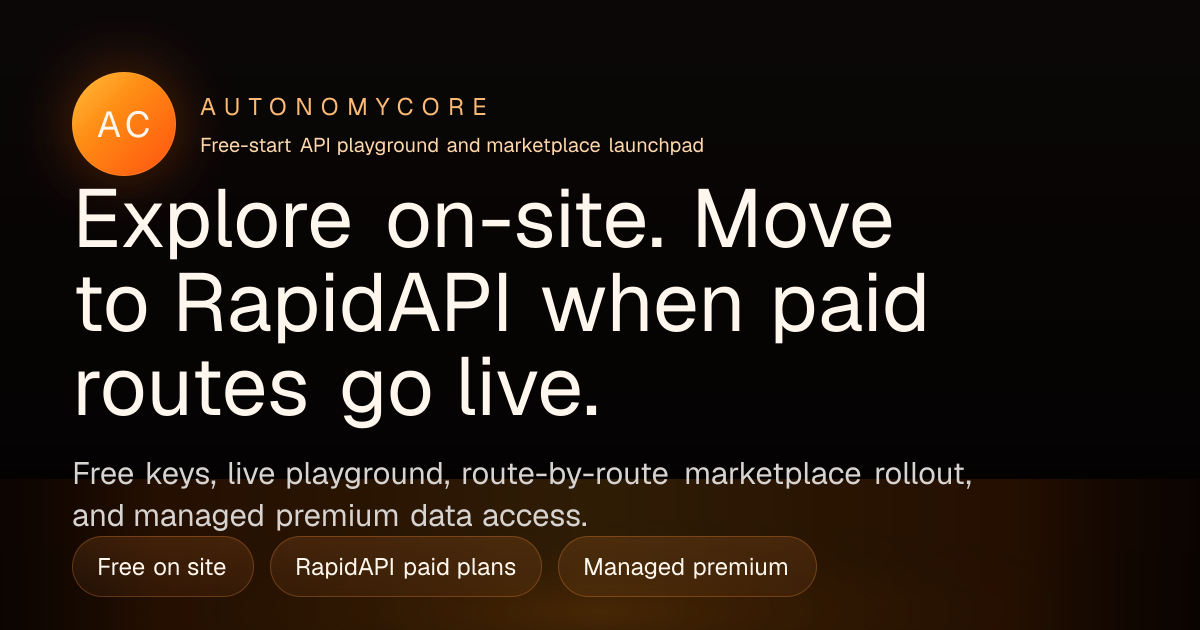 Agent-First API Platform